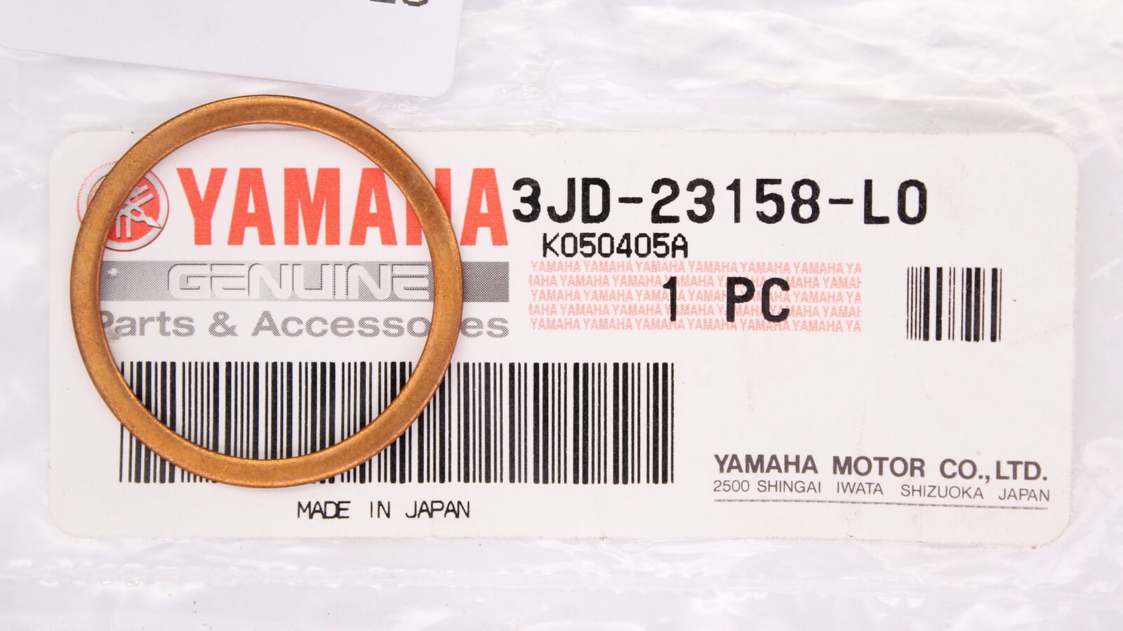 YAMAHA WR250 WR500 YZ125 YZ250 Factory Copper Fork Leg Gasket 3JD-2315 ...