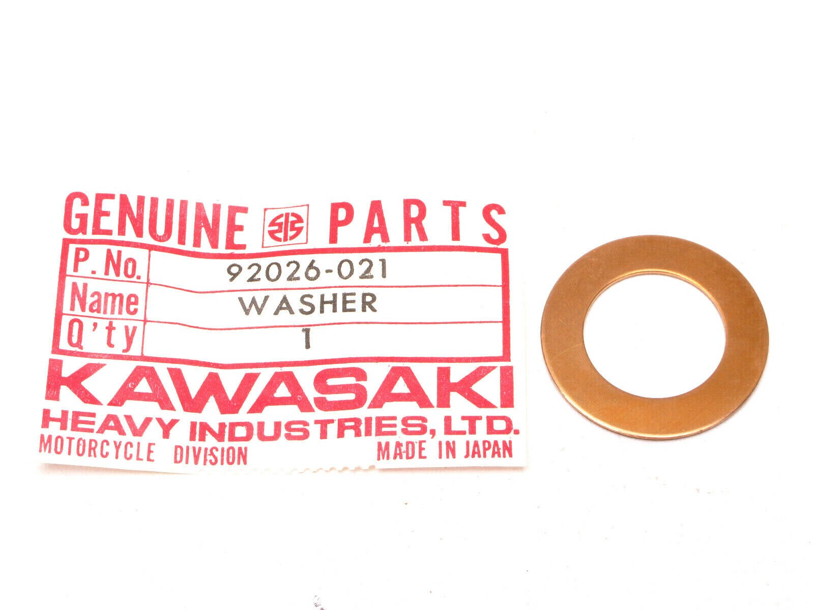 KAWASAKI A1 A7 F11 KH250 KH400 S1 S2 S3 Factory Transmission Thrust Wa ...