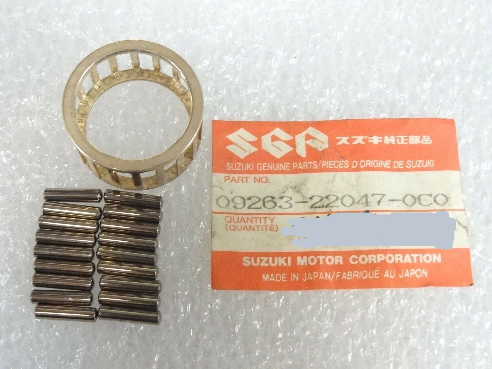SUZUKI RM125 Roller Bearing 09263-22047 / 09263-22047-0C0 / 09263-2206 ...