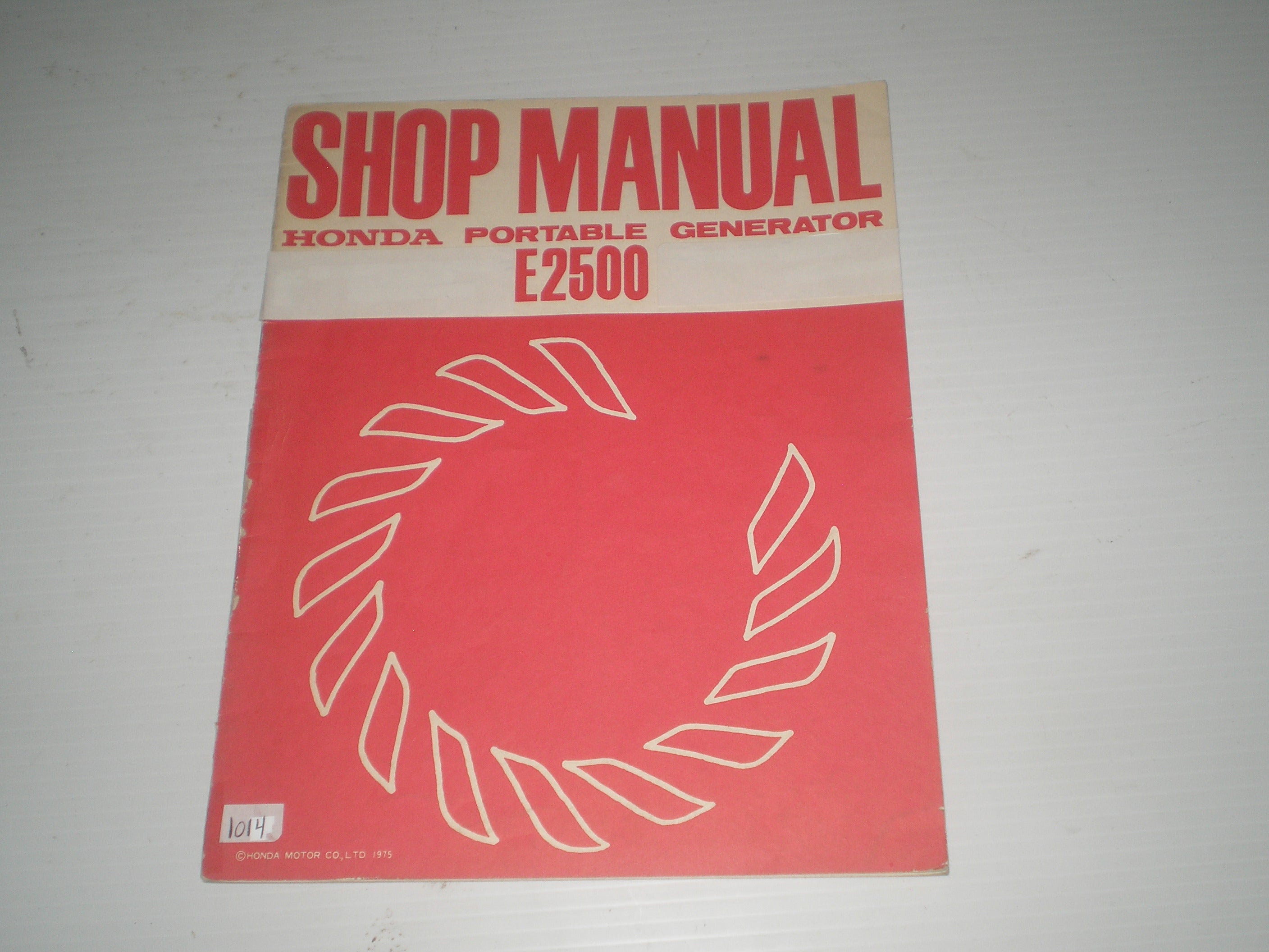 HONDA E2500 K3 1976 Portable Generator Service Manual 6287701 #1014 ...