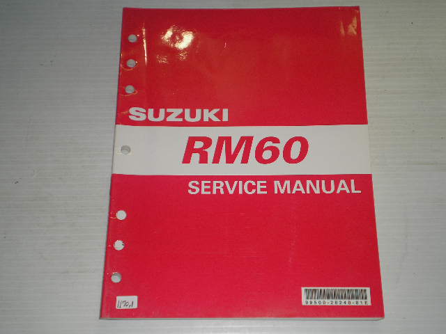 SUZUKI RM60 K3 2003 Service Manual 99500-20240-01E #1170.2 – Pro ...
