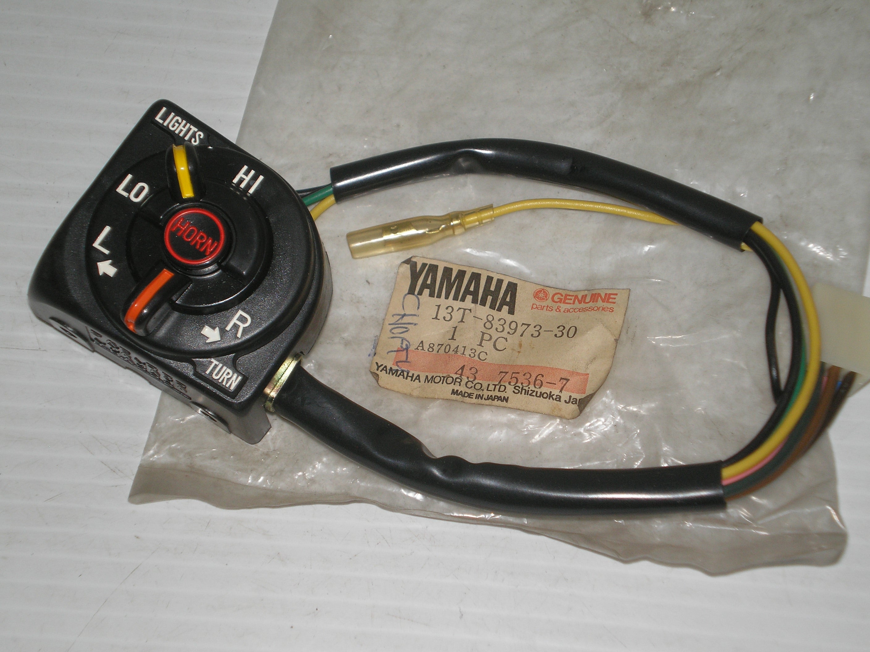 YAMAHA CA50 CE50 CG50 CV50 CV80 CY50 SH50 Handlebar Switch 13T-83973-3 ...