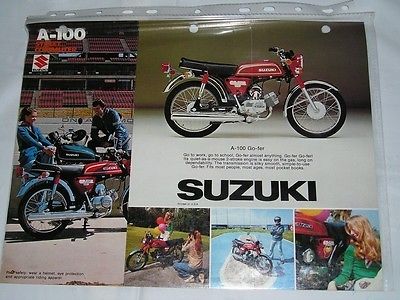 SUZUKI A100 Street Commuter Vintage Sales Brochure #48 – Pro-Formance Cycle
