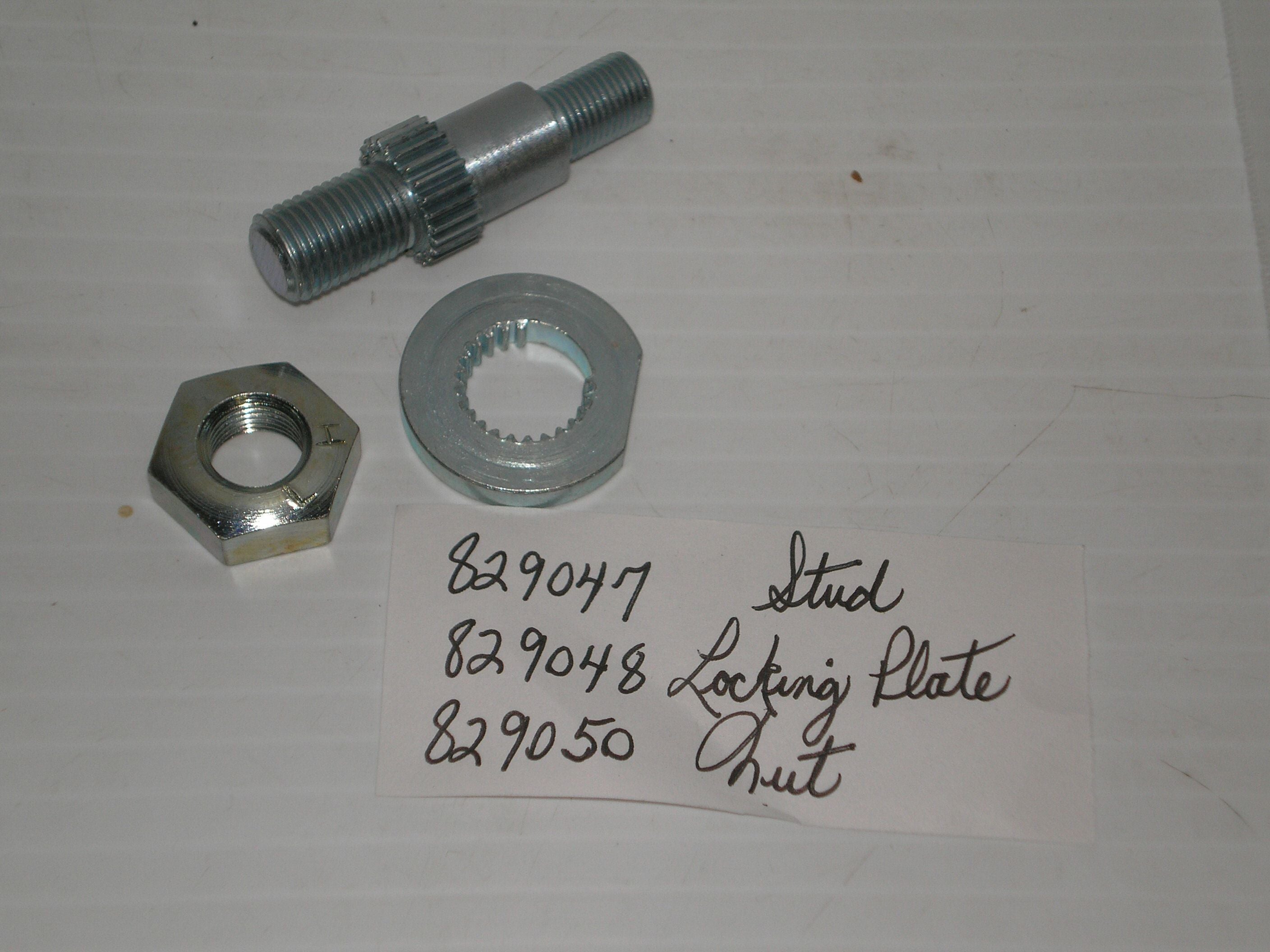 TRIUMPH TRW25 BSA B25 B44 Locking Plate Stud & Nut 829047 / 829048 / 8 ...