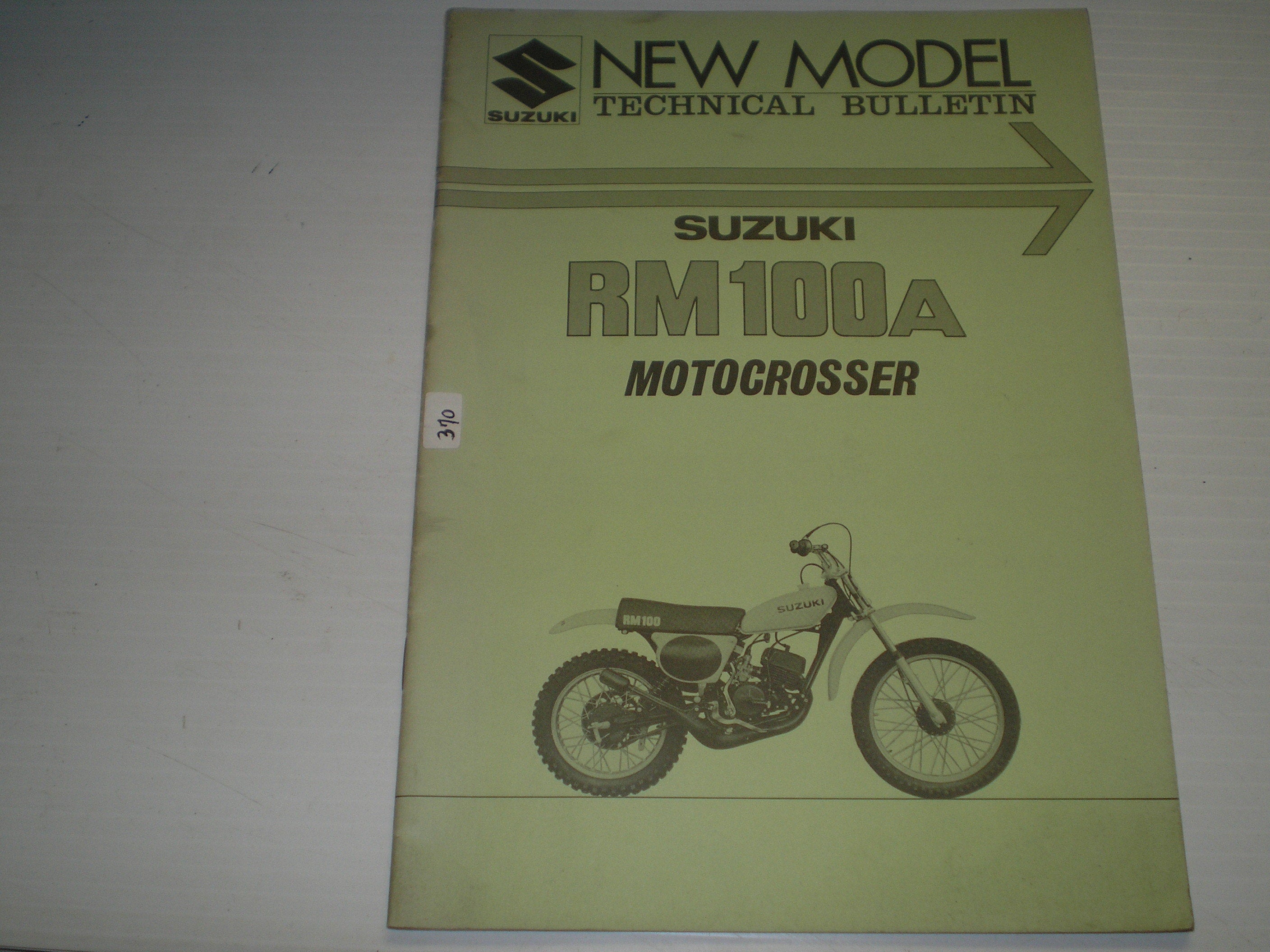 SUZUKI RM100 A 1976 AHRMA New Model Technical Bulletin NT-3570 #370 ...