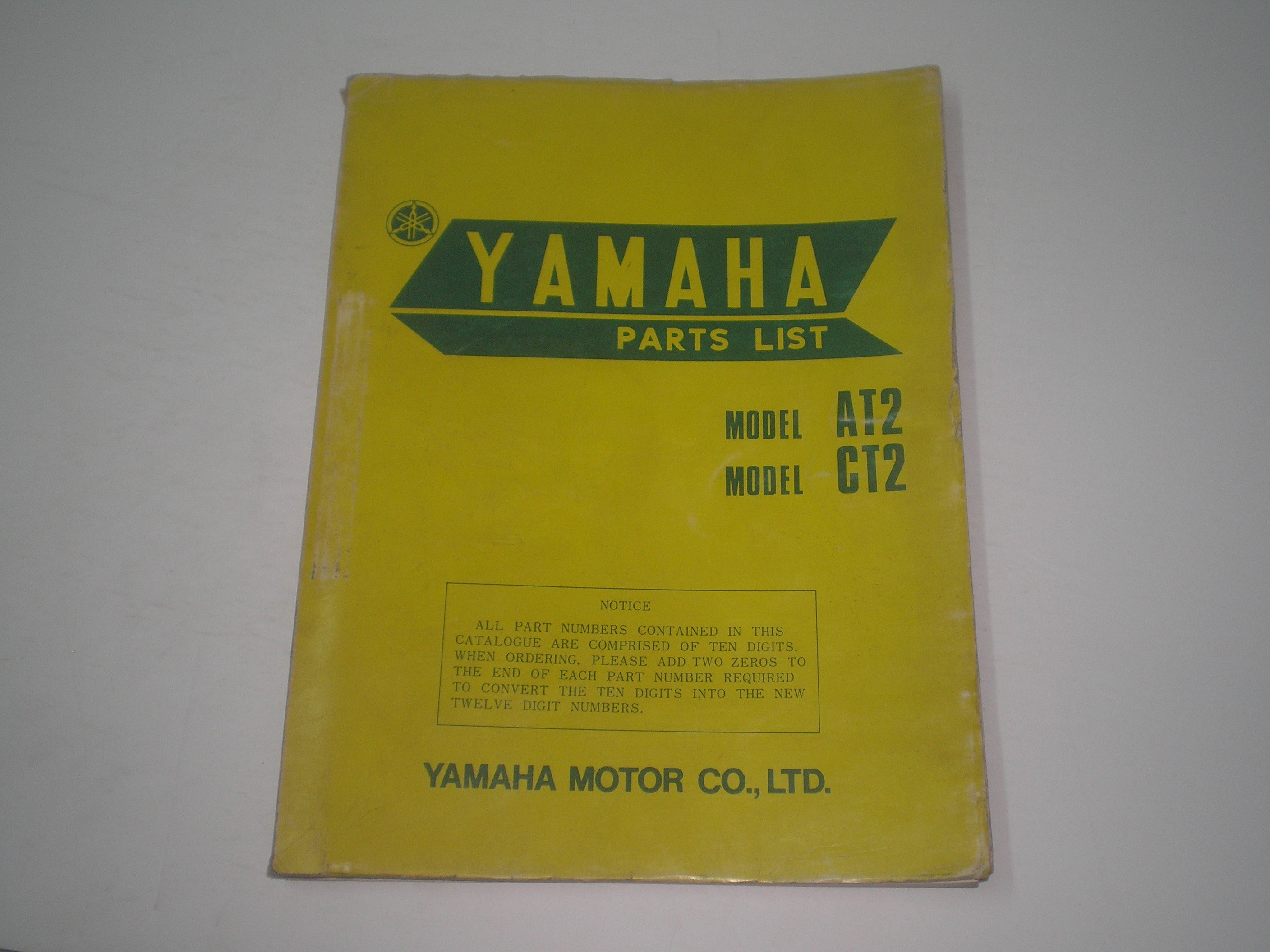 YAMAHA AT2 / AT2 M / CT2 1972 ATMX 1973 Enduro Parts List / Catalogue ...