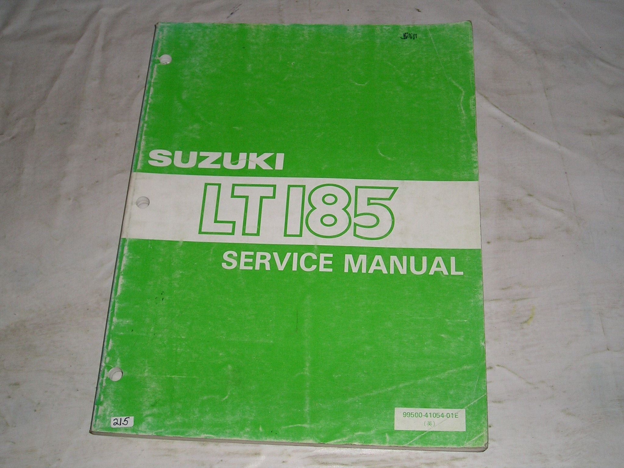 SUZUKI LT185 E 1984 1985 1986 1987 1988 1989 1990 1991 Service Manual ...