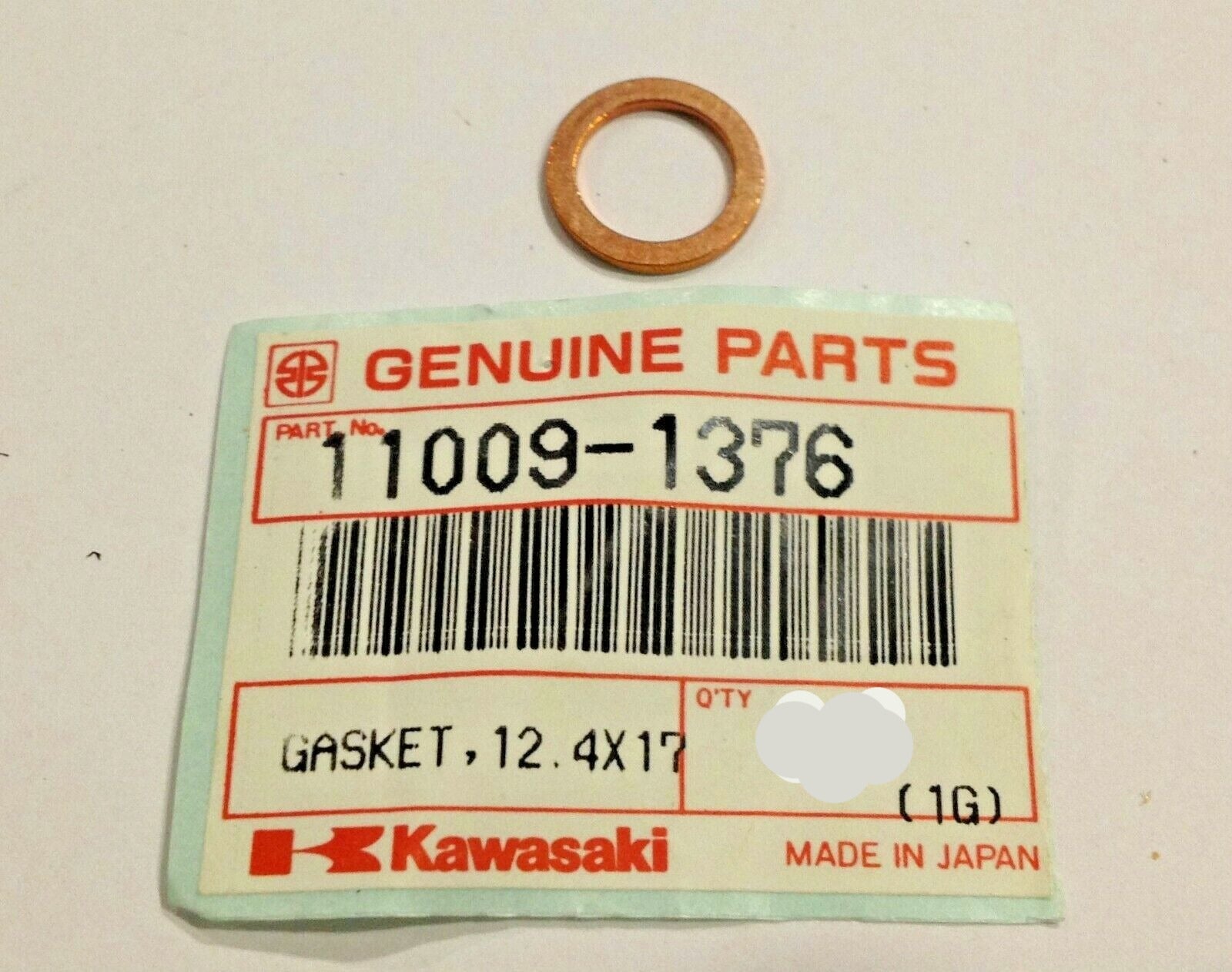 KAWASAKI ZL ZX ZZG 600 900 1000 1100 1200 COPPER GASKET 11009-1376 ...